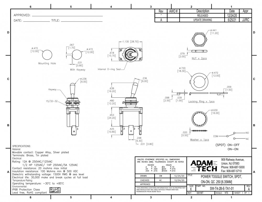 SW-T4-2B-E-TA1-01 technical document image
