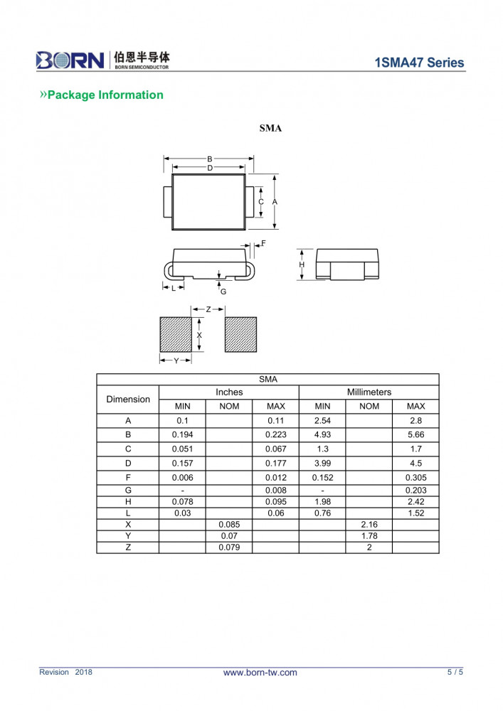 1SMA4736A datasheet page 5