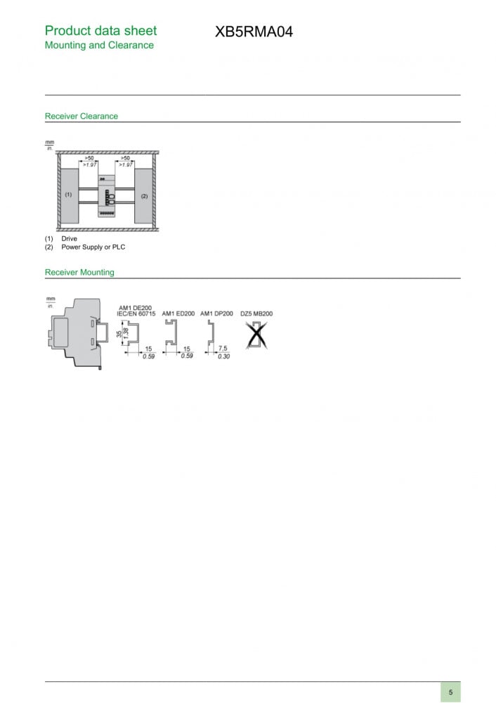 XB5RMA04 technical document page 5