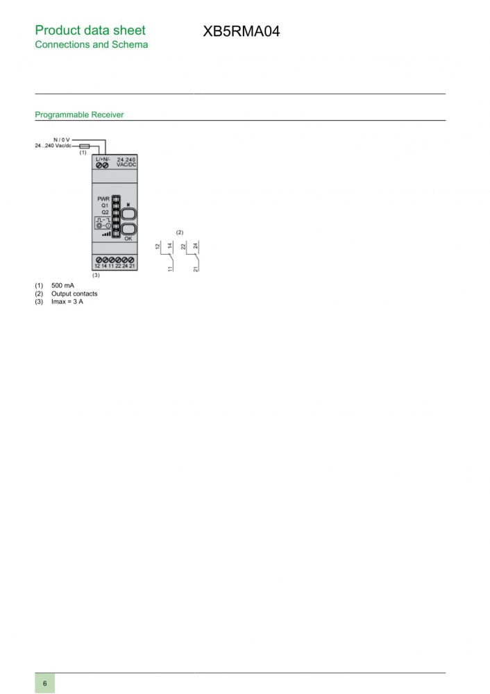 XB5RMA04 technical document page 6
