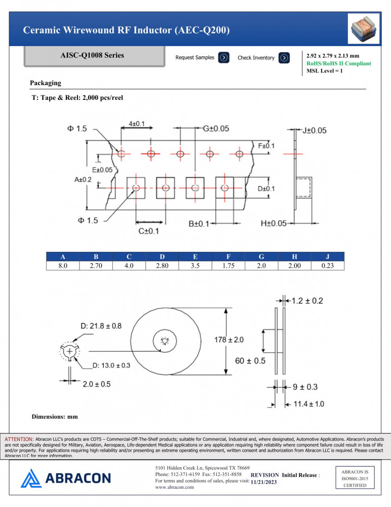 AISC-Q1008 series datasheet page 5
