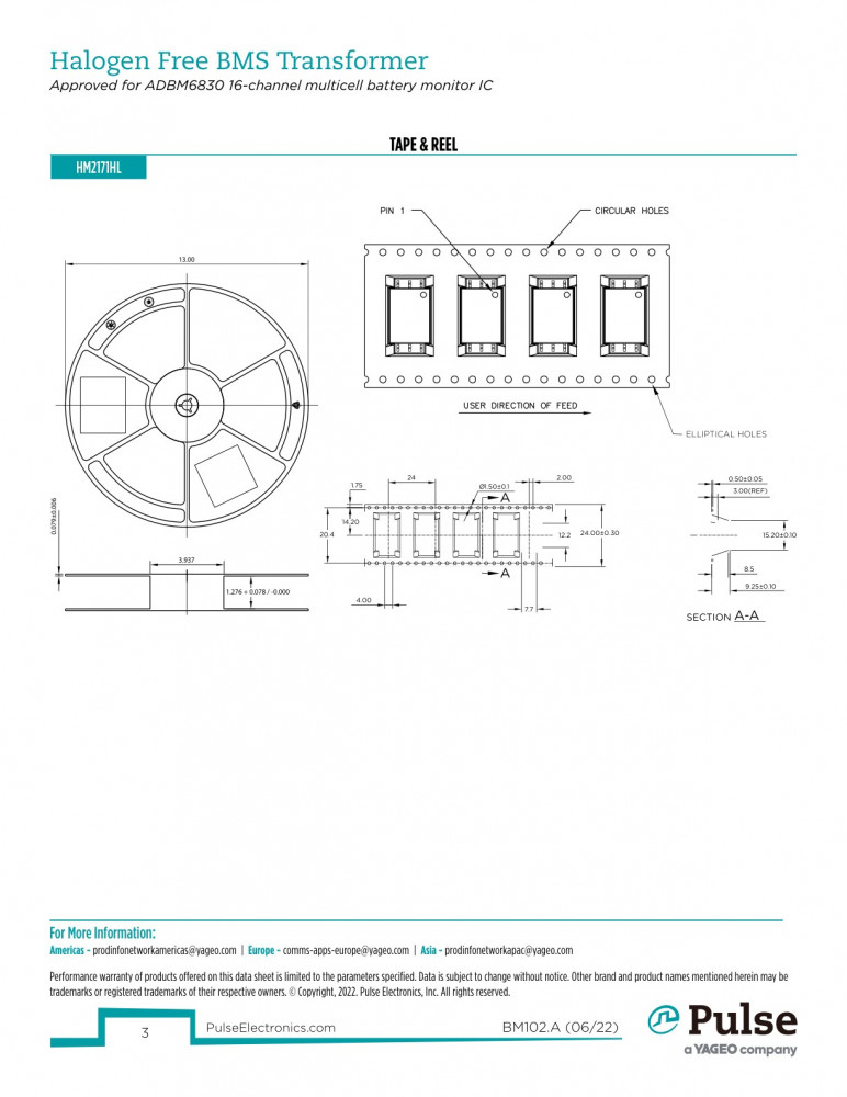 HM2171HLT technical document page 3