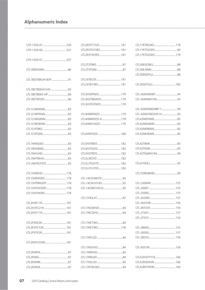 LITEON LED catalog page 9