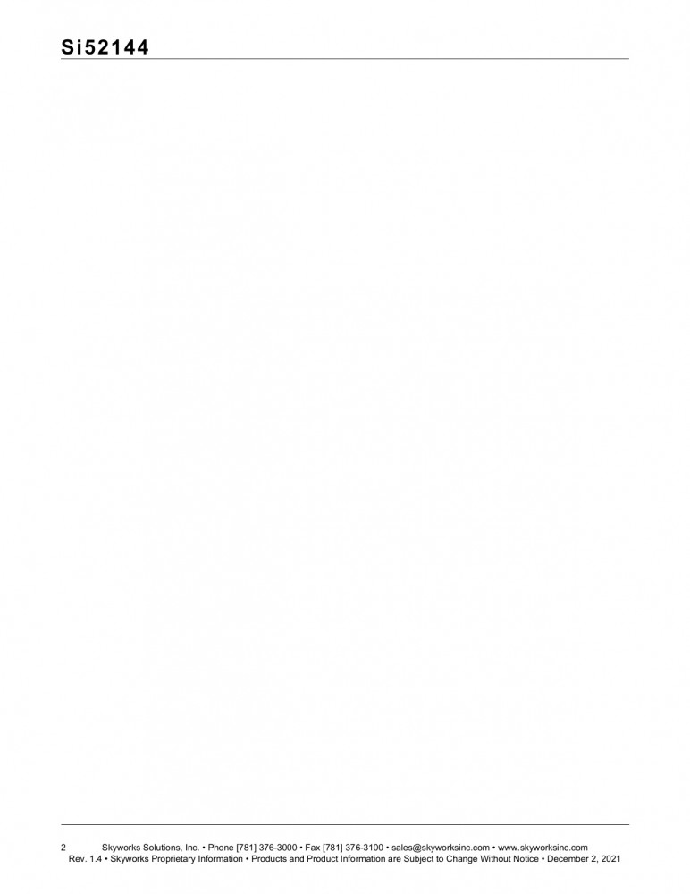 SI52144 datasheet page 2