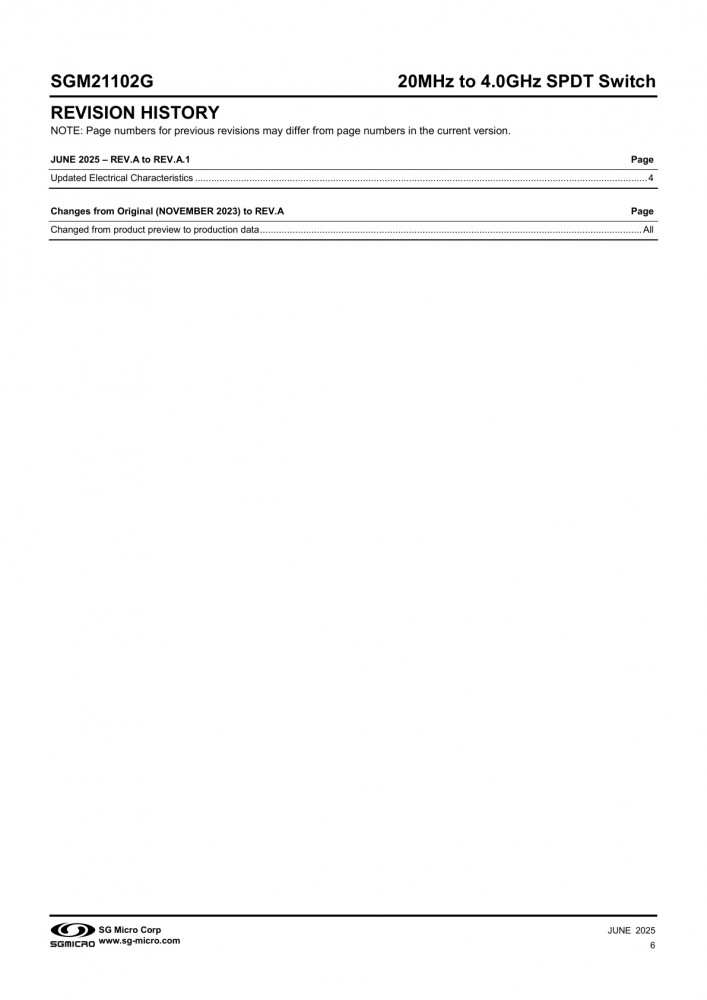 SGM21102G datasheet page 6