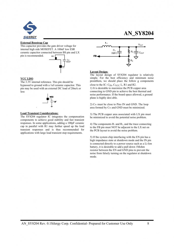 SY8204FCC datasheet page 8