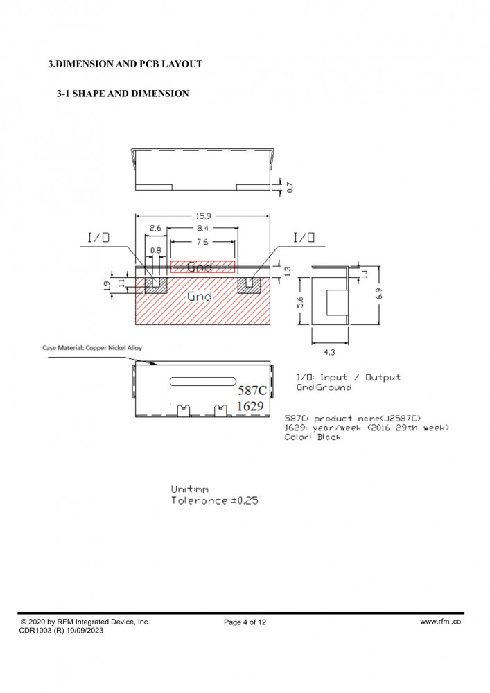 CDR1003 technical document page 4