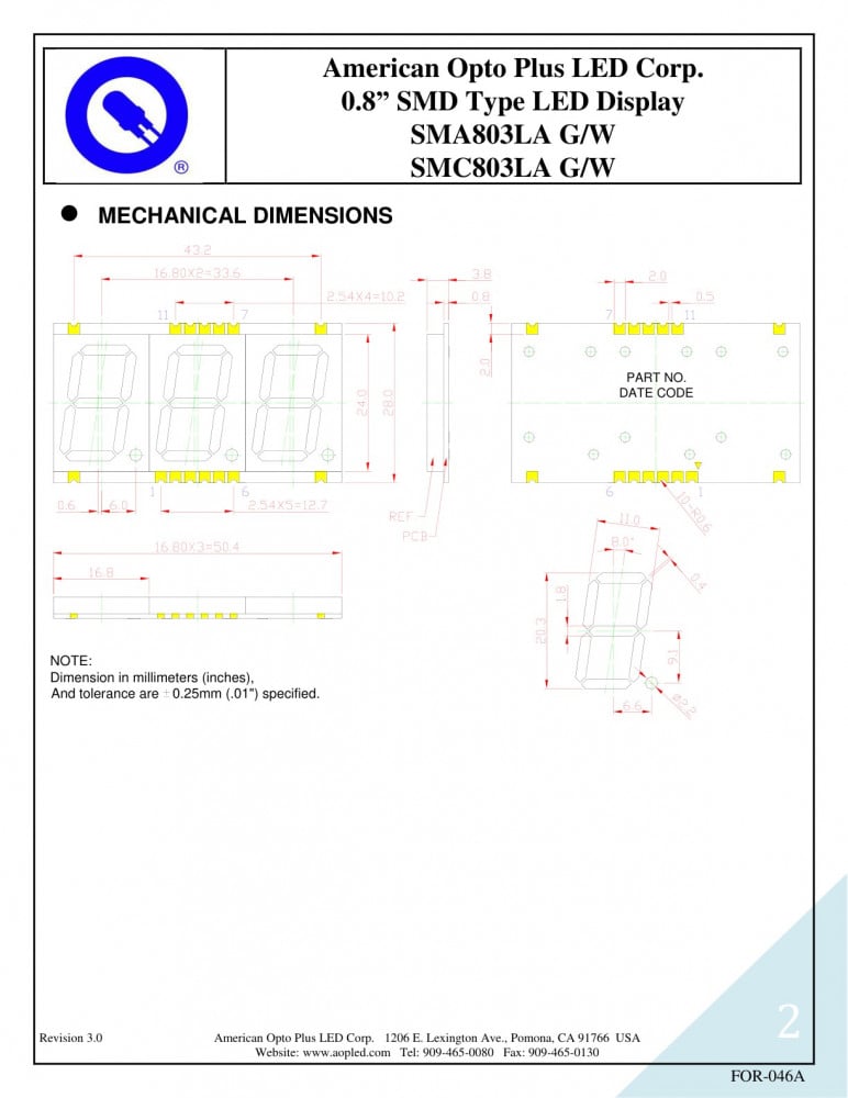 SMC803LA datasheet page 2