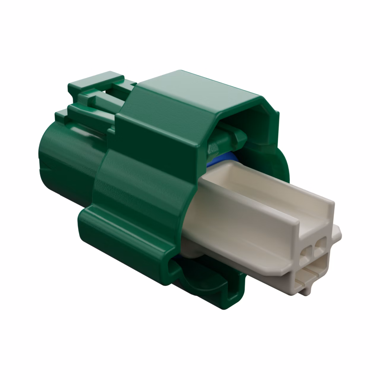 Squba Sealed Receptacle Assembly, 1.80mm Pitch, Single Row, 2 Circuits, Green for sale