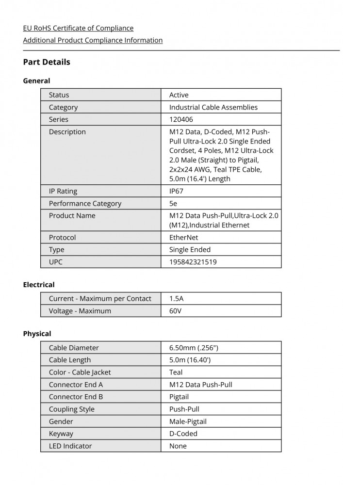 MOLEX product specification page 2