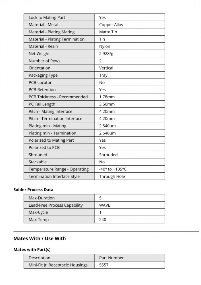 MOLEX 444721450 technical document image, page 3
