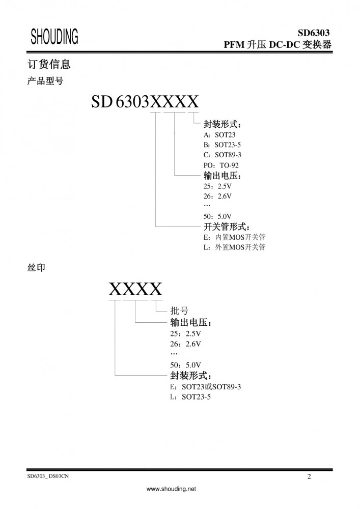 SD6303 datasheet page 2