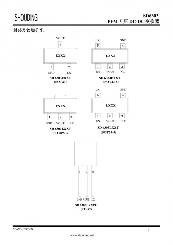 SD6303 datasheet page 3