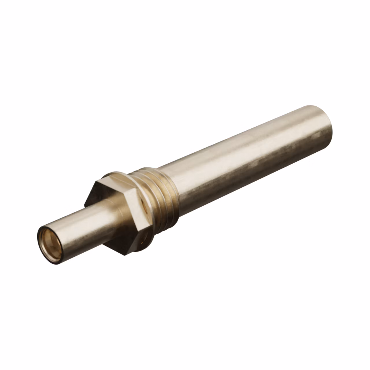 SMP-MAX Plug Snap Type-to-SMP-MAX Plug Smooth Bore Adapter, Straight, Tri-Metal Plating, Tray, 50 Ohms for sale
