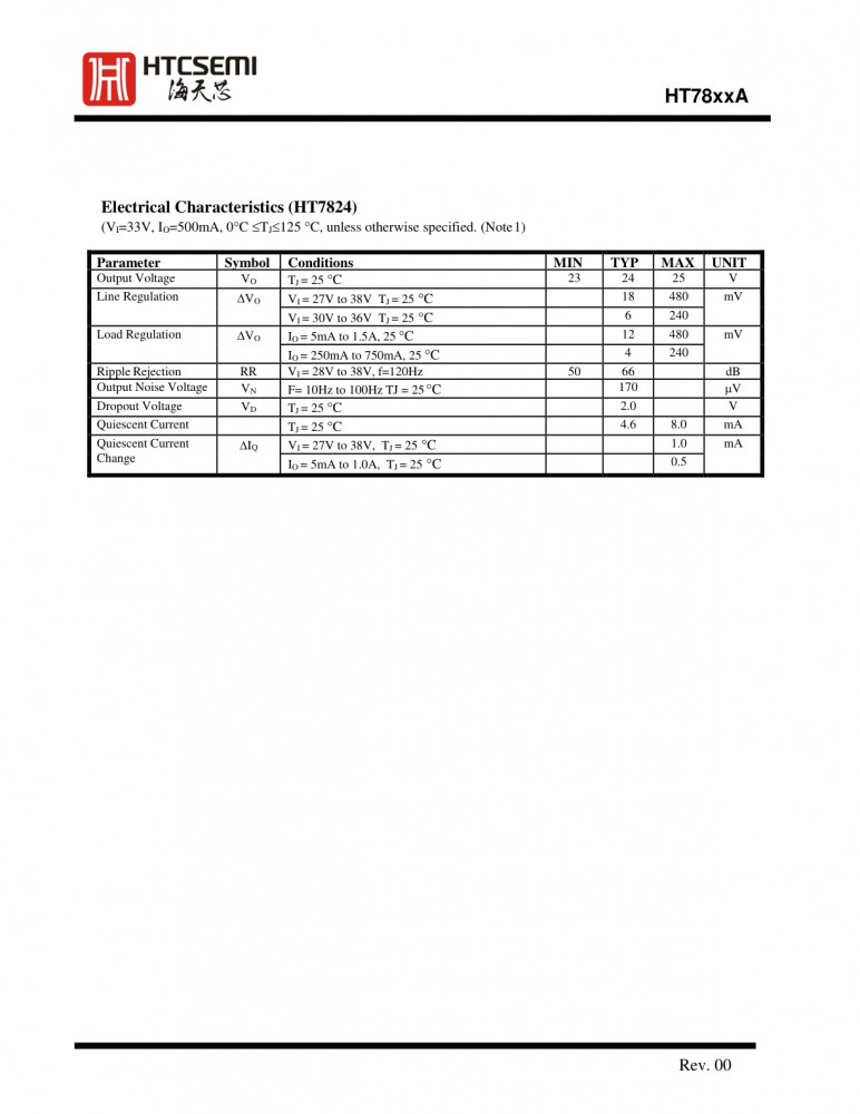 HT7805ASZ datasheet page 6