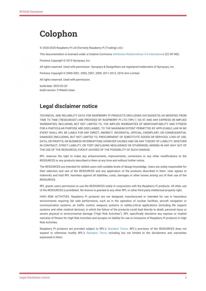 RP2040 document page image 2