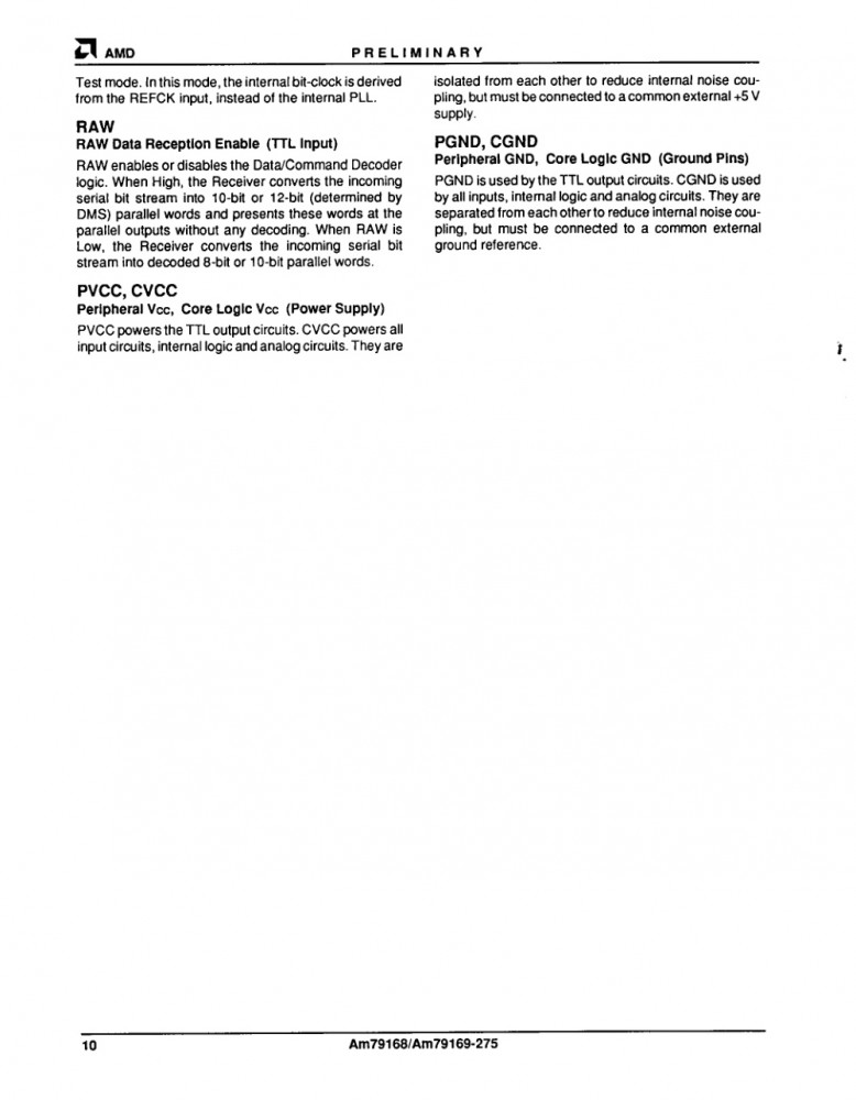 AM79169 datasheet page 10