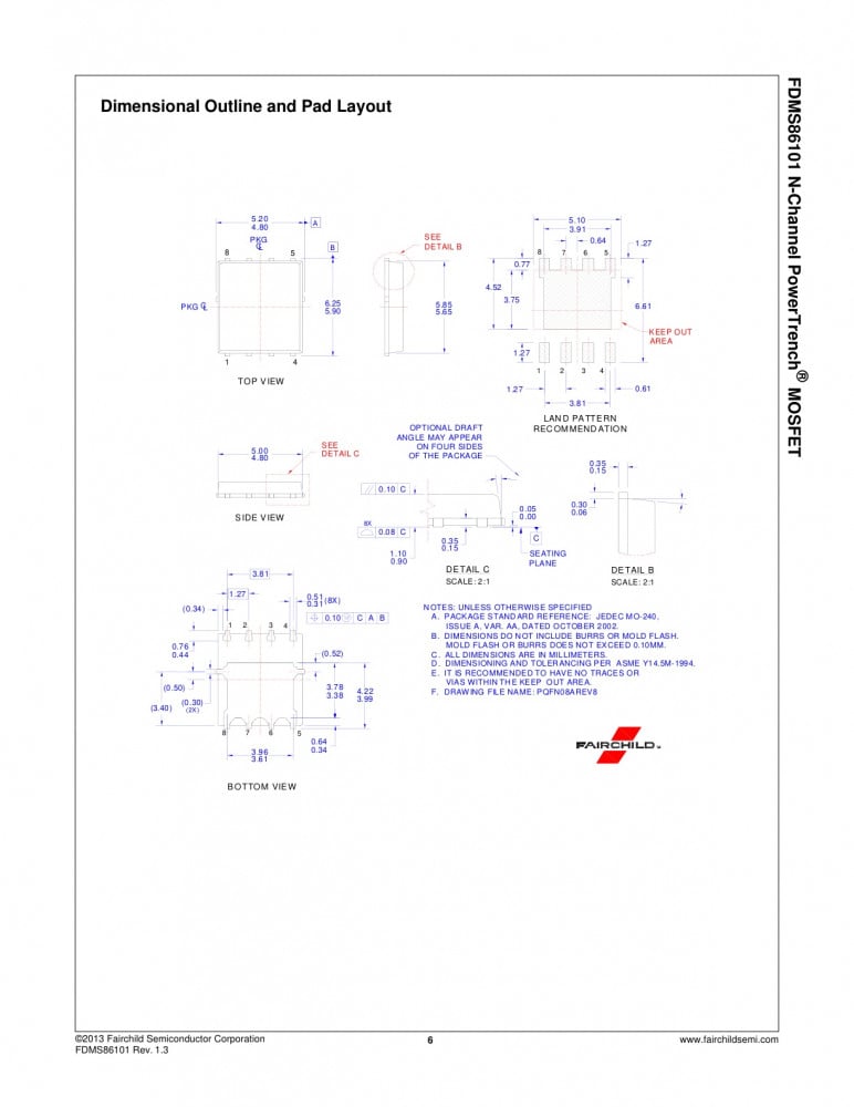 FDMS86101 datasheet page 7