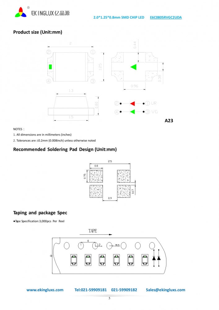 E6C0805RVGC2UDA datasheet page 5