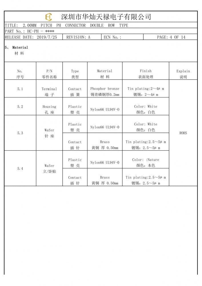 HC-PH-5Y-05 specification page 4