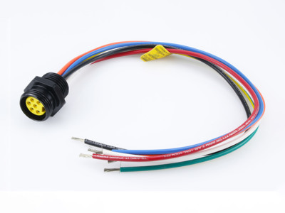 Mini-Change C-Size Double-Ended Cordset, 10 Poles, Male (Straight) to Female (Straight), 16 AWG, Yellow TPE Cable, 20.0m (65.62') Length