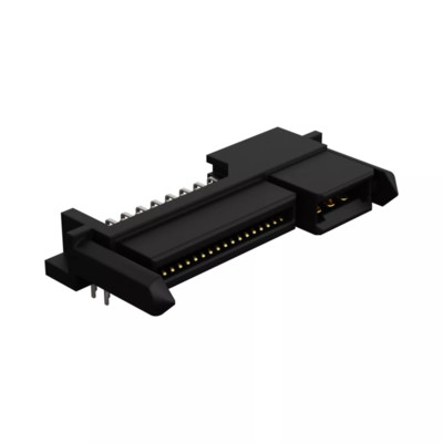 EXTreme LPHPower Receptacle Header, Right-Angle, 2 Power Contacts, 36 Signal Contacts, Select Gold (Au) Plating, for 3.18mm Thick PC Board, with Guide Posts for sale