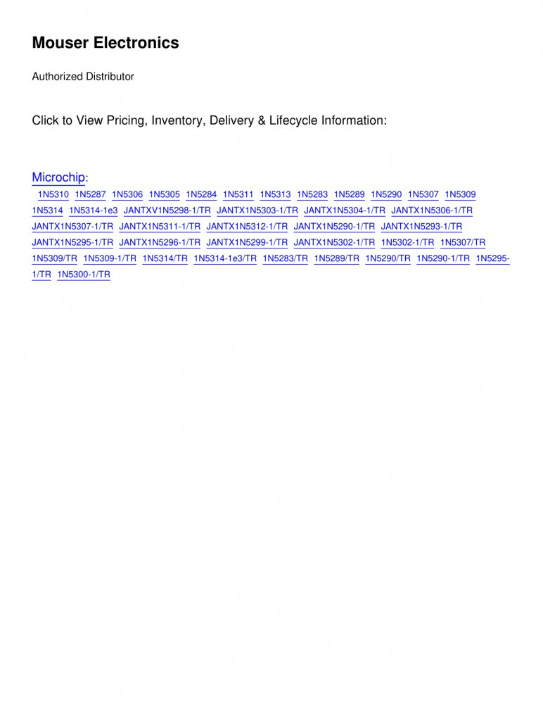 JANTX1N5290-1/TR datasheet page 3