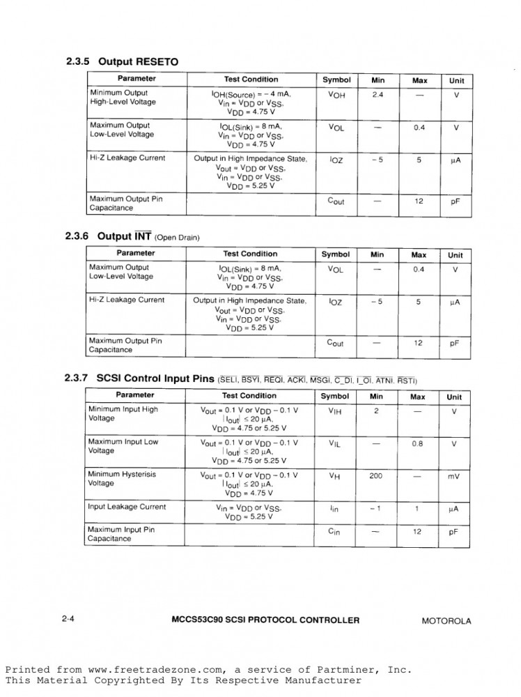 MC68SEC000FU20B1 datasheet page 4