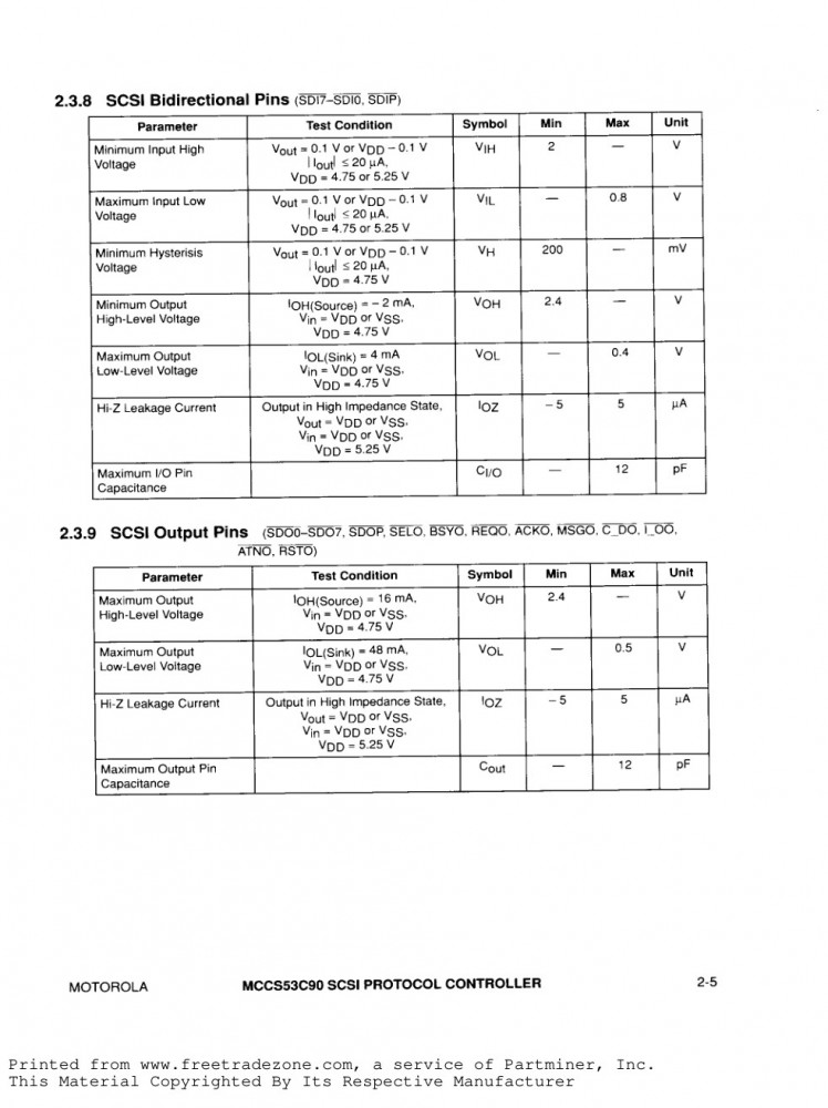 MC68SEC000FU20B1 datasheet page 5