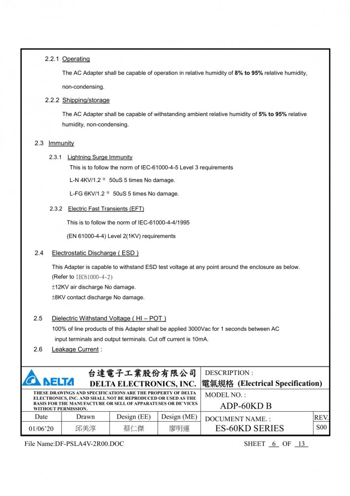 96PSA-A60W12V1-4 technical document page 7