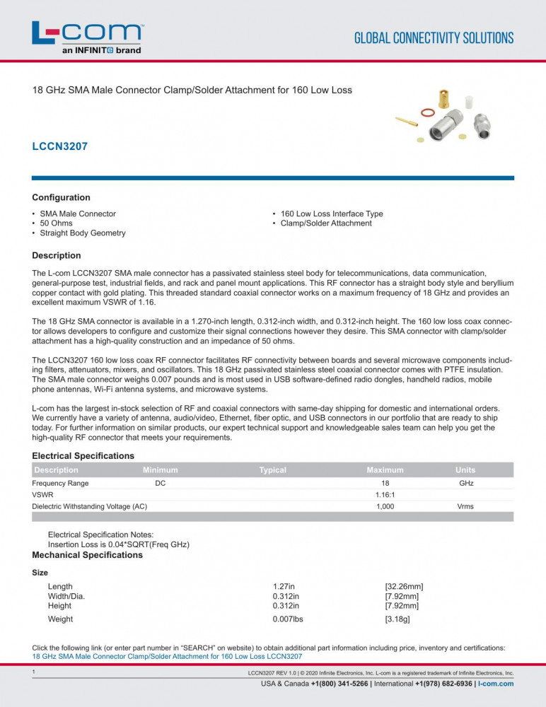 LCCN3207 technical document page 1
