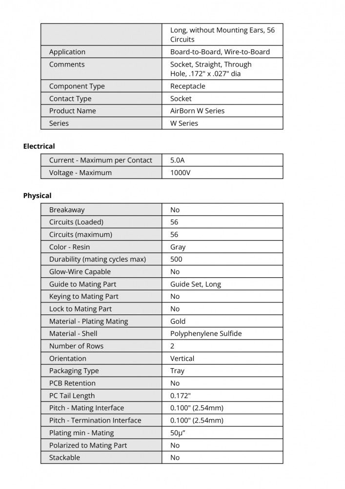 WTAX56SAD11SYL technical document page 2