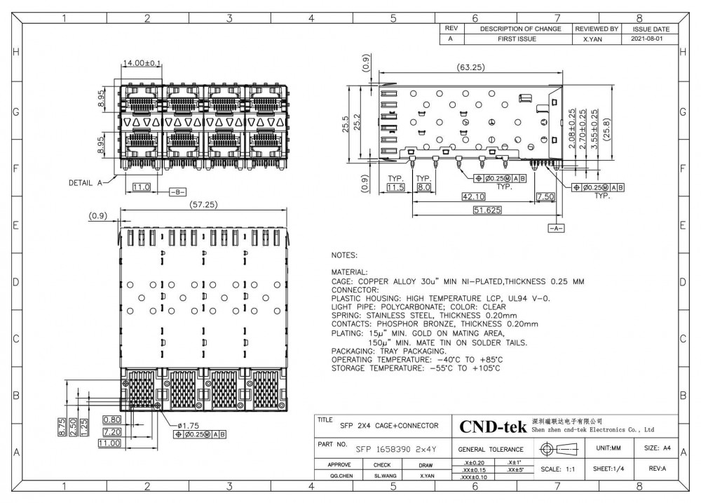 CND-tek SFP 1658390 2X4Y drawing page 1