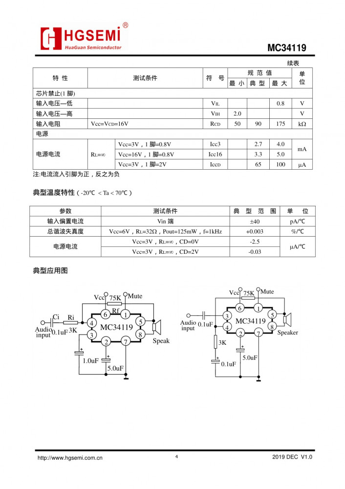 MC34119M/TR datasheet page 4