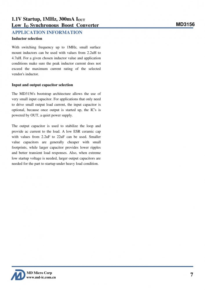 MD3156A36QC3 datasheet page 7