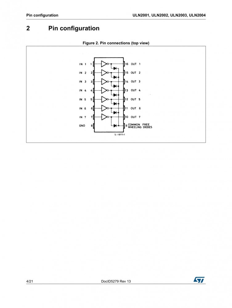 ULN2002A datasheet page 4