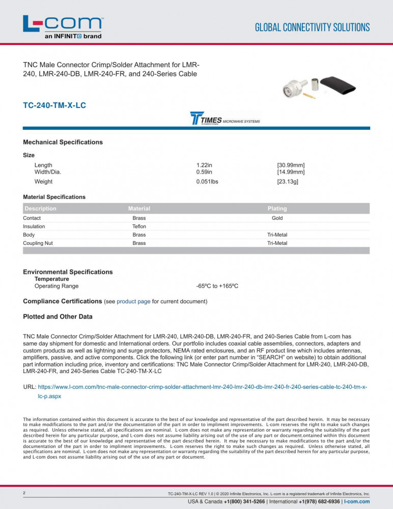 TC-240-TM-X-LC technical document page 2
