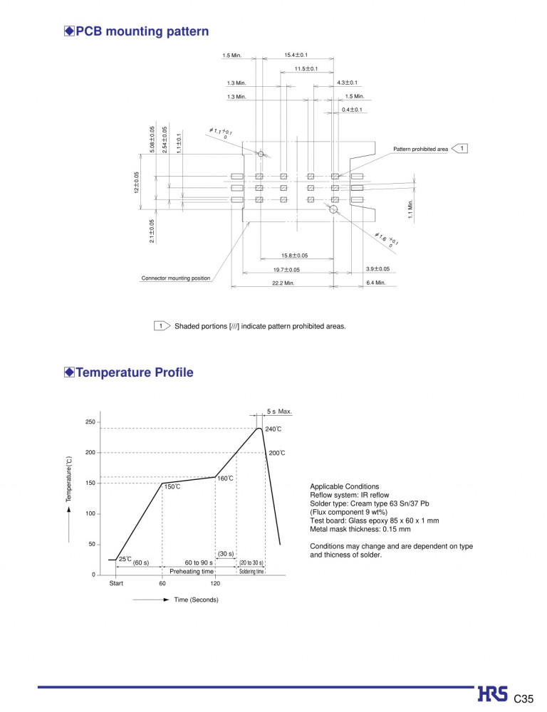 HRS ID1A series datasheet page 4