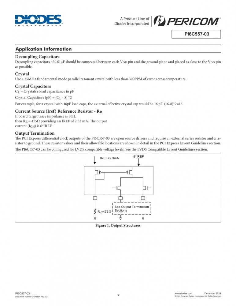PI6C557-03LEX datasheet page 3