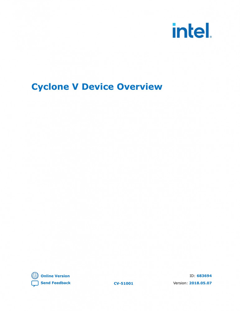 Cyclone V document page 1