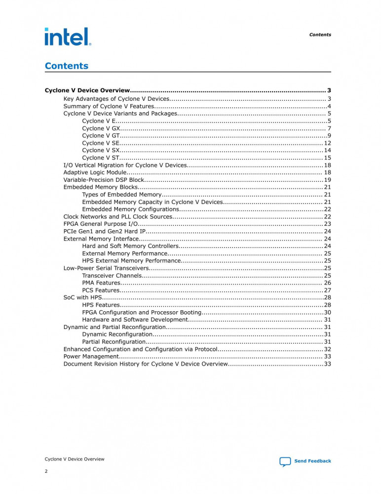 Cyclone V document page 2
