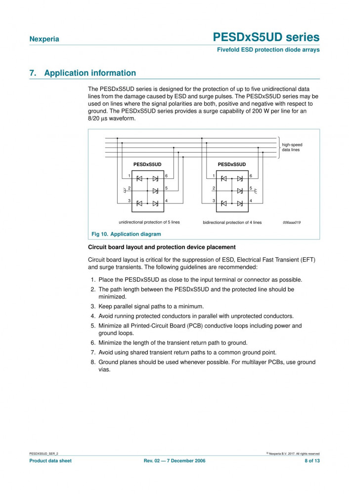 PESD5V0S5UD datasheet page 8