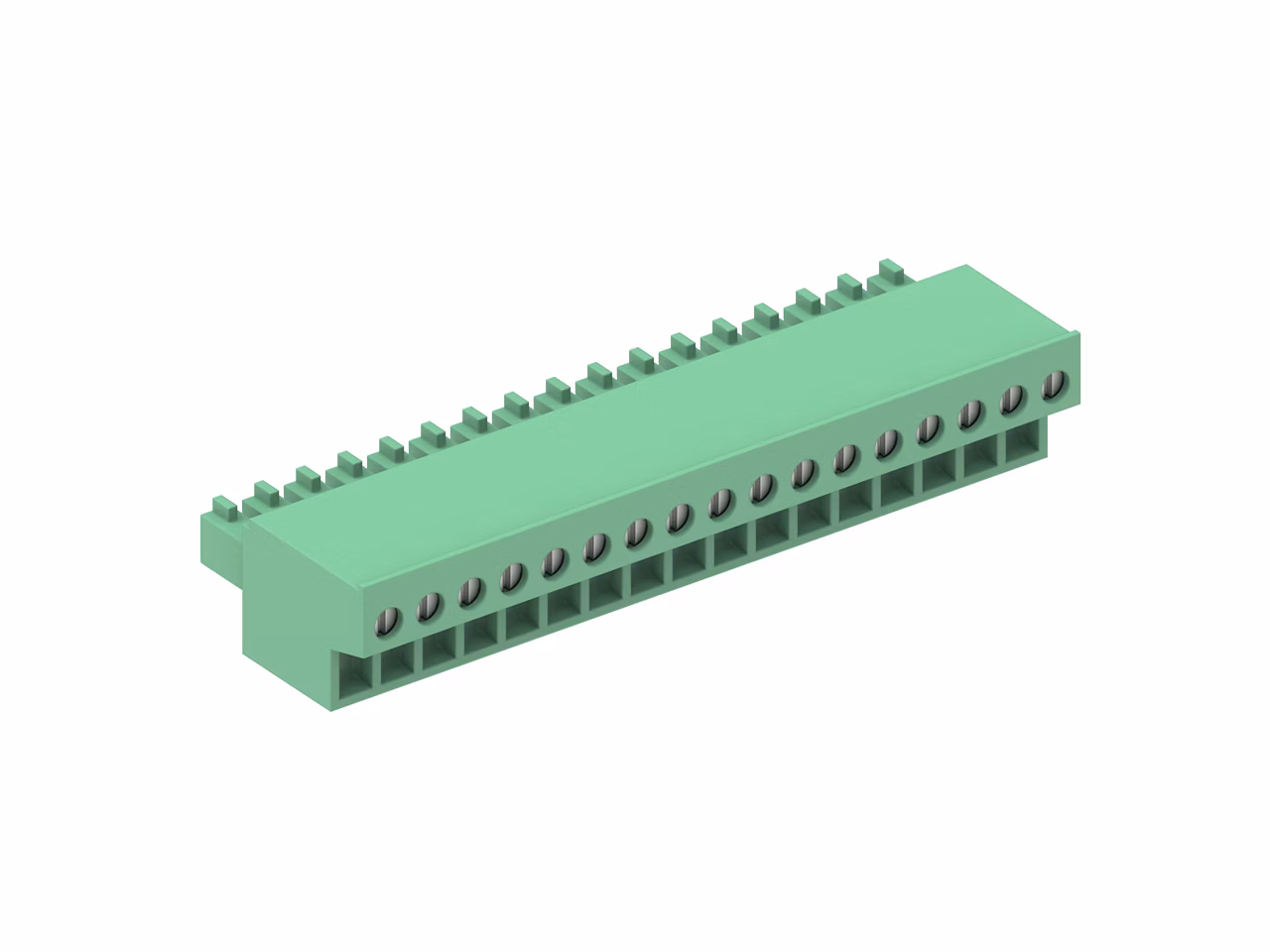 3.50mm Pitch Eurostyle Vertical PCB Pin Header, Breakable, 2 Circuits