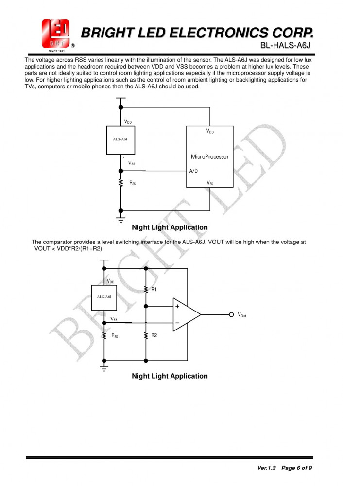 BL-HALS-A6J datasheet page 6
