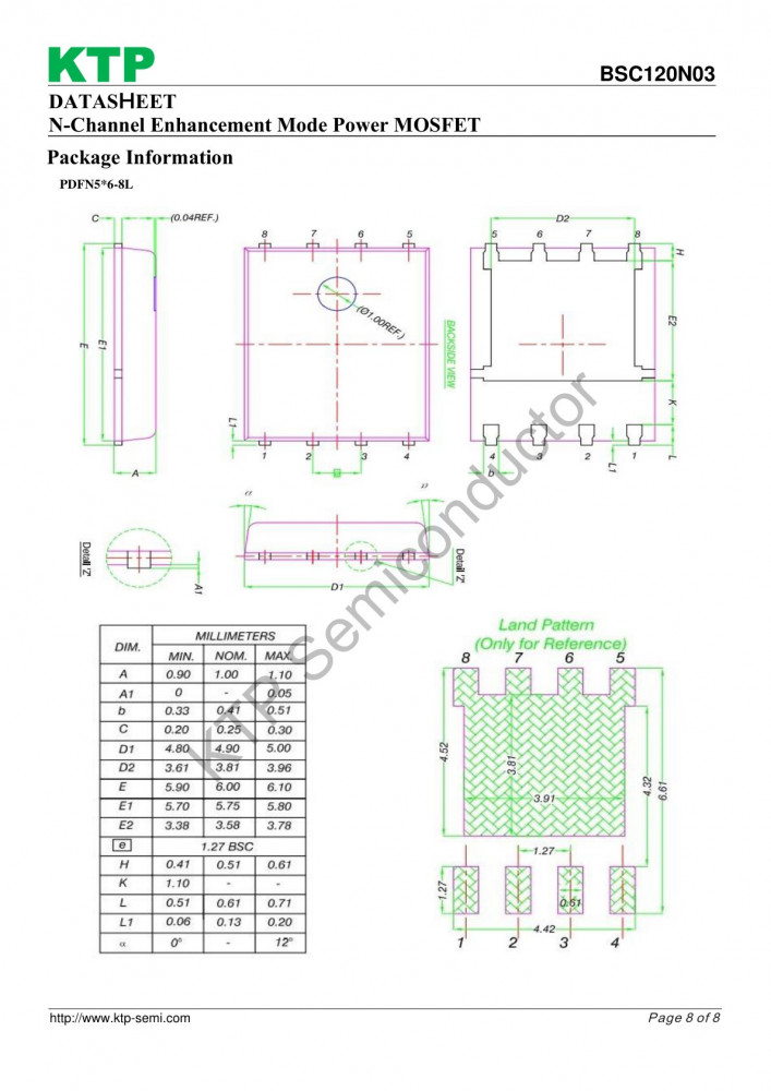 BSC120N03 datasheet page 8