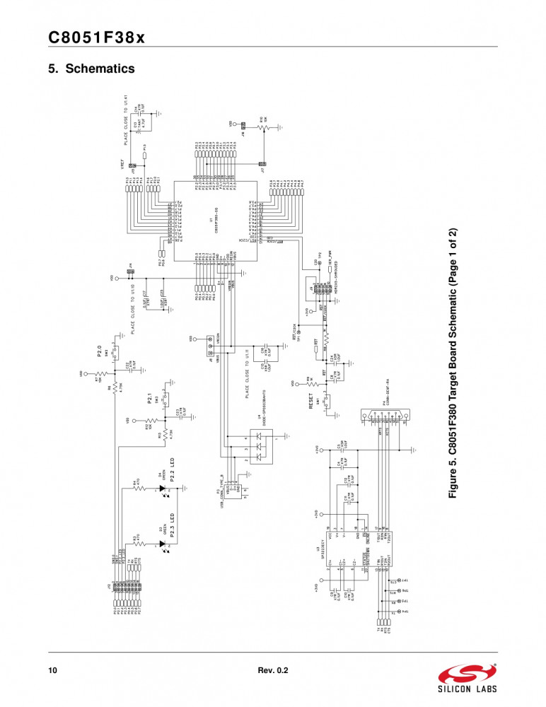 C8051F38x Development Kit guide page 10