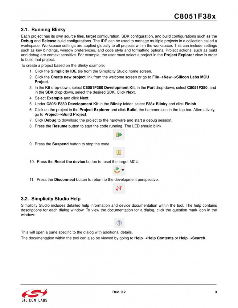 C8051F38x Development Kit guide page 3