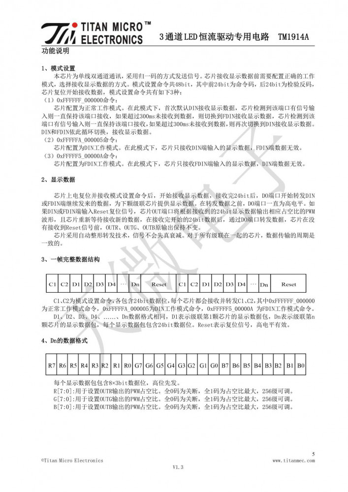TM1914A datasheet page 5