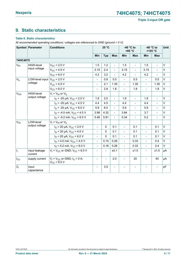 74HC4075D,653 datasheet page 4