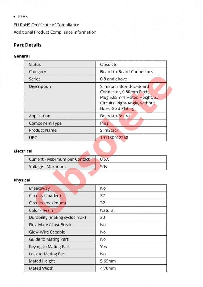 MOLEX 533093262 technical document page 2